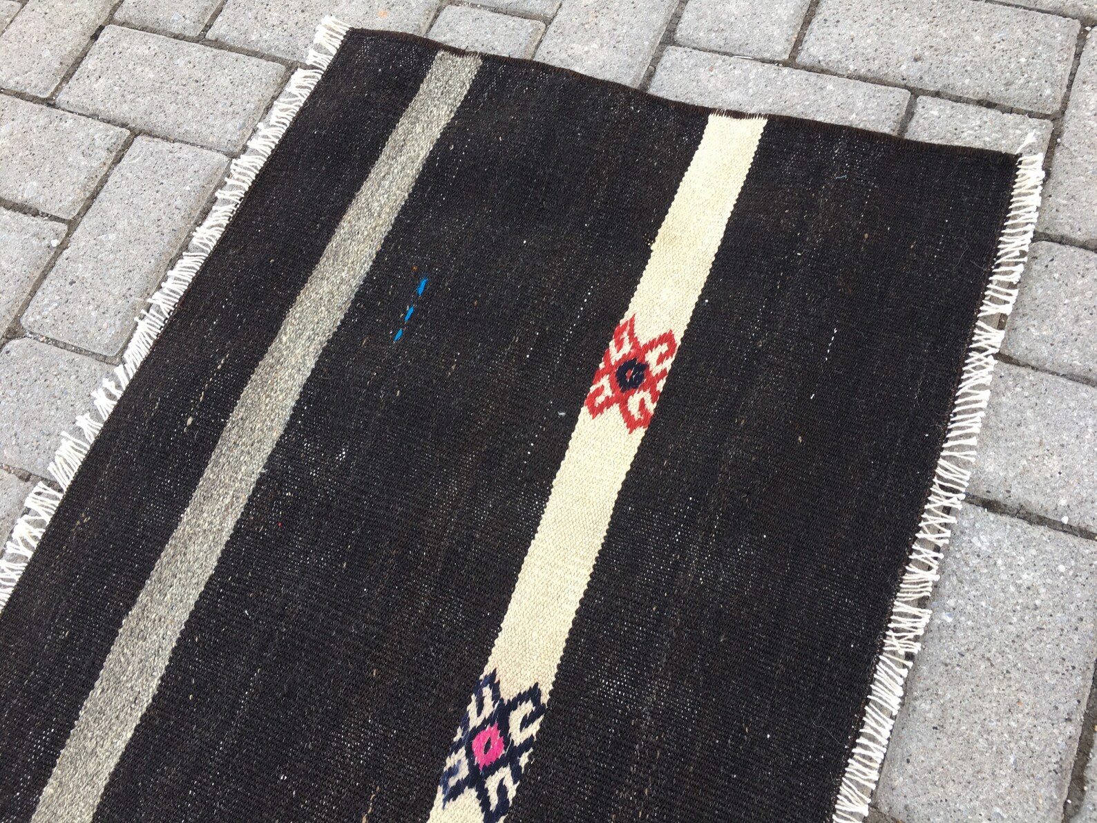 Small Striped Rug Door Mat Rug Handmade Small Rug - Etsy