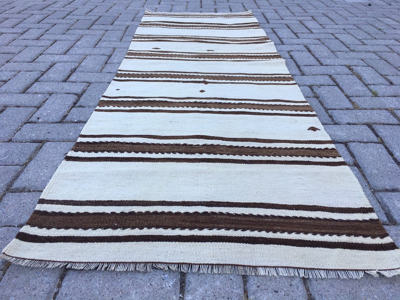 Farmhouse Runner Rug Handmade Runner Rug Striped Runner - Etsy