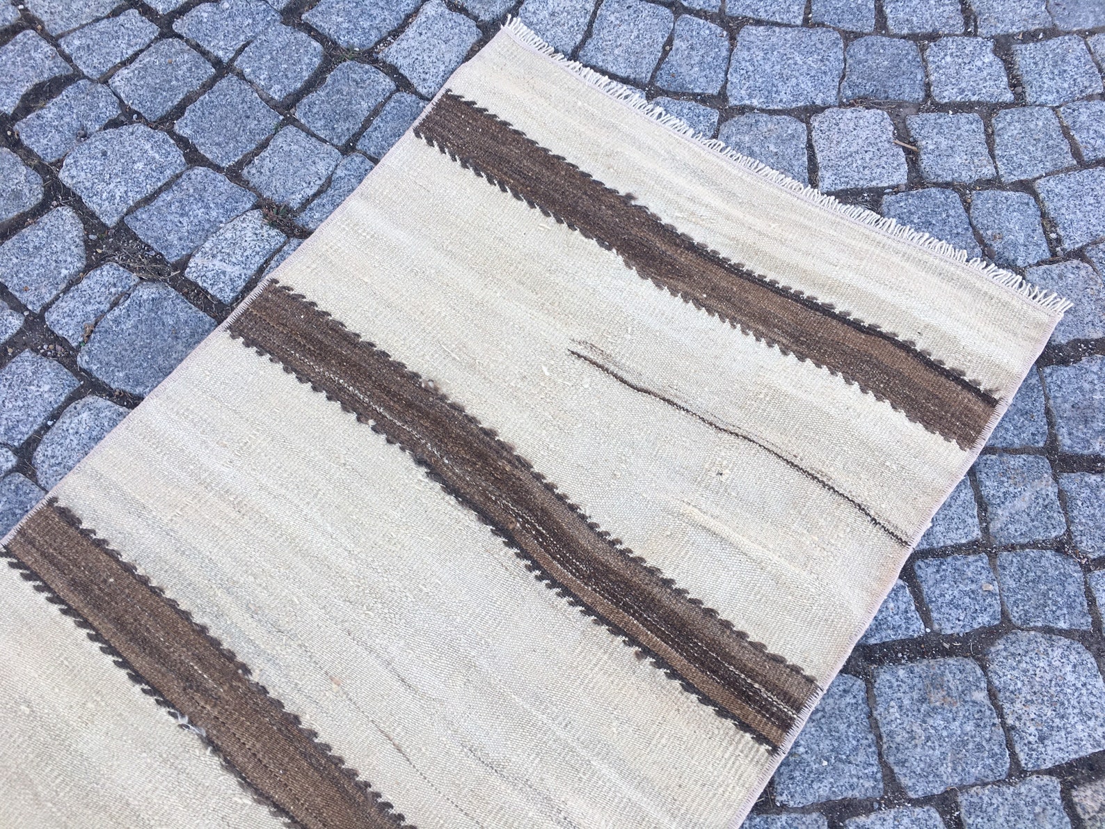 Striped Runner Rug Farmhouse Runner Rug Hallway Runner Rug | Etsy