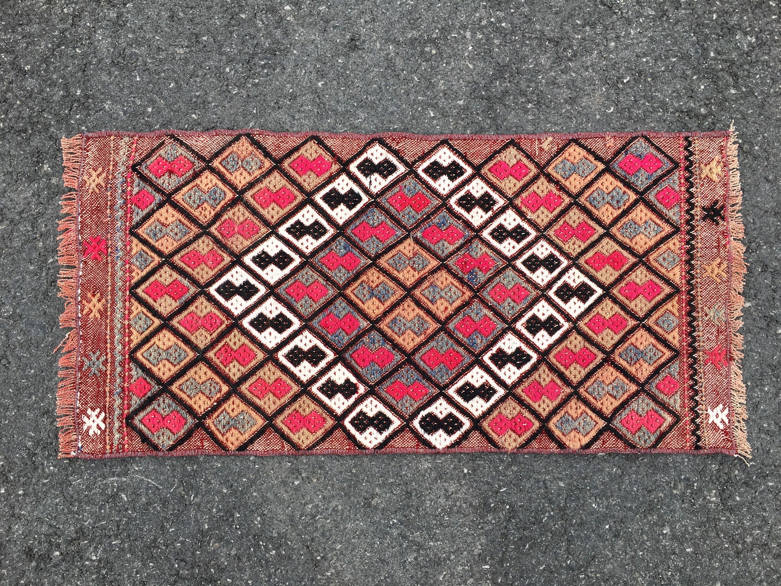 Bohemian small rug Small kilim rug Turkish small rug | Etsy
