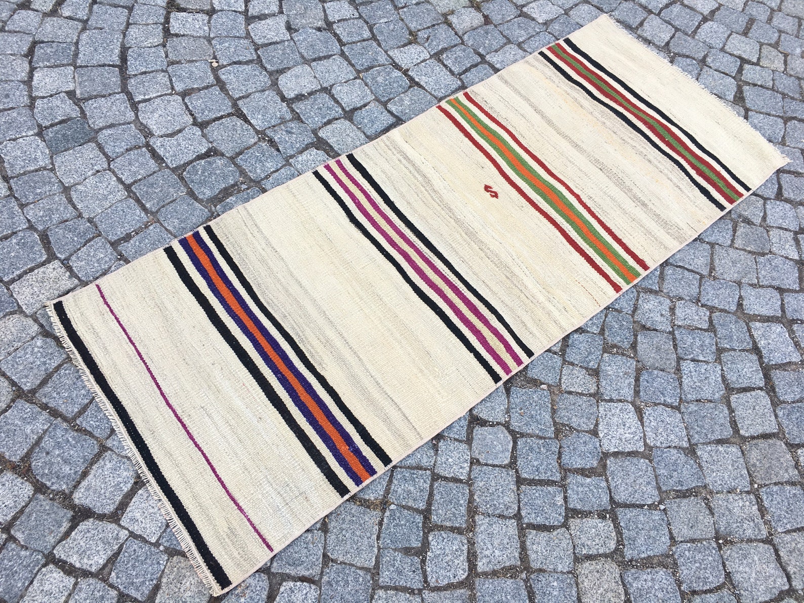 Striped Runner Rug Vintage Runner Rug Runner Kilim Rug - Etsy