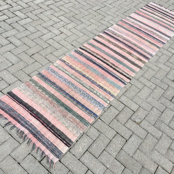 Rag Rug Runner - Etsy