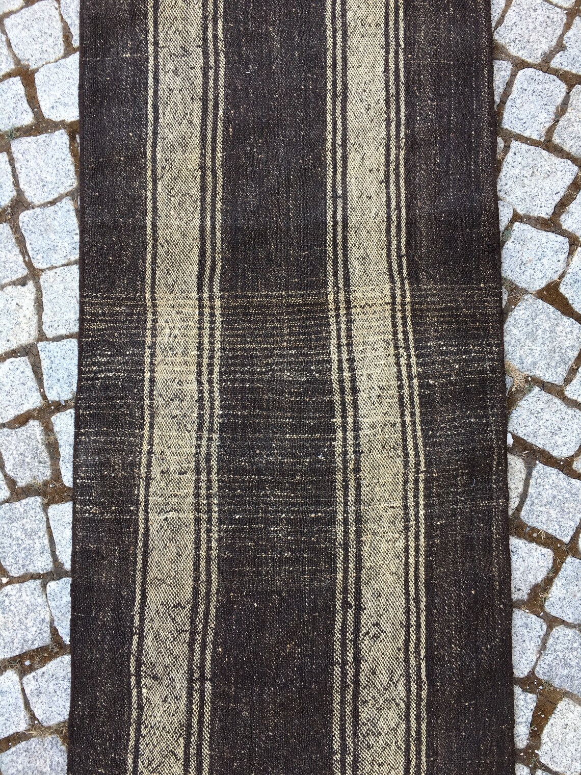 Black Runner Rug Organic goat Hair Runner Rug Mid - Etsy