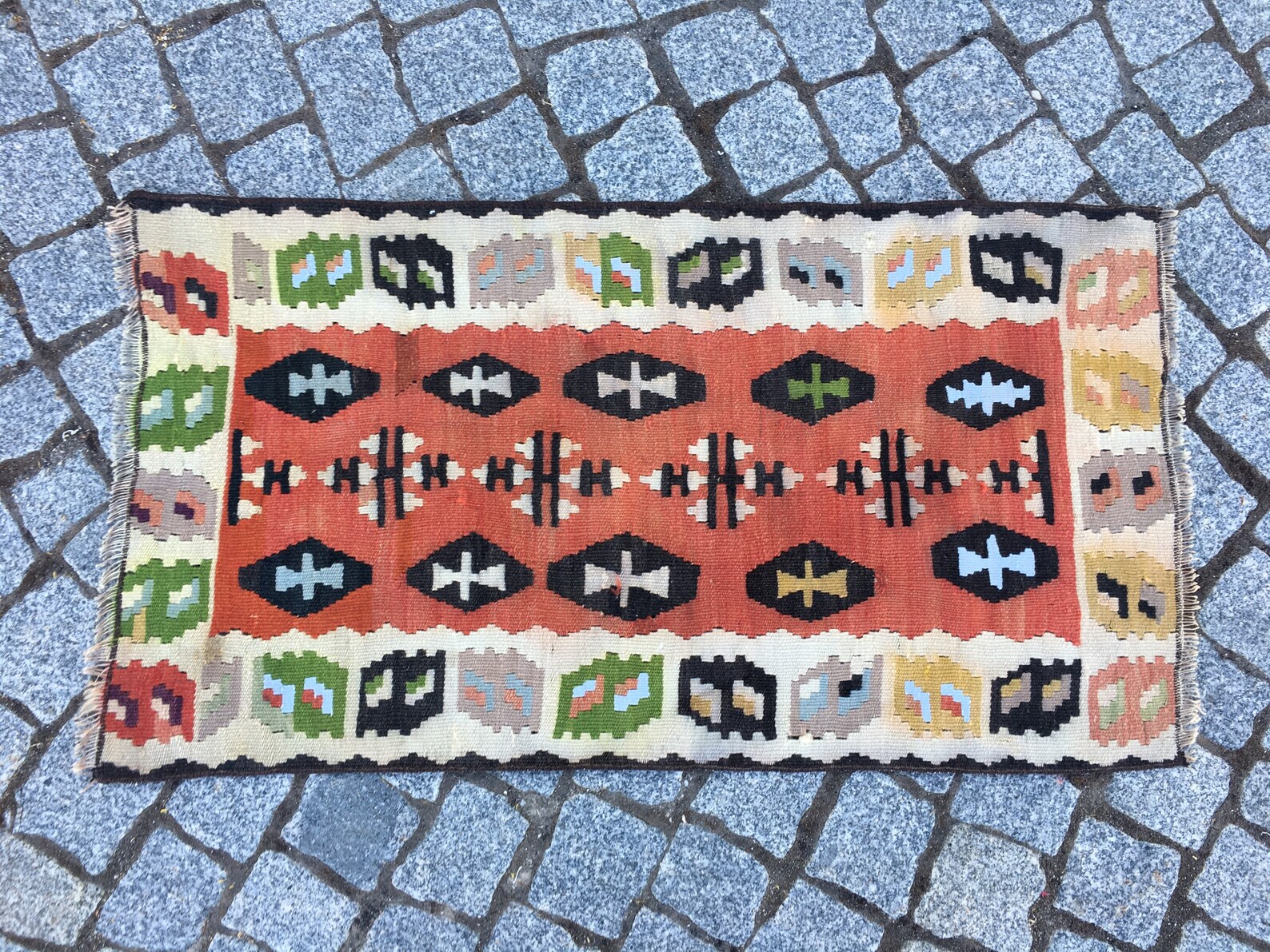Vintage small kilim rug Bohemian small rug Door mat rug | Etsy