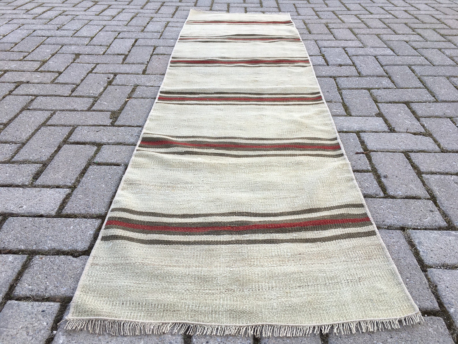 Handmade Runner Rug Striped Runner Rug Kitchen Runner Rug | Etsy