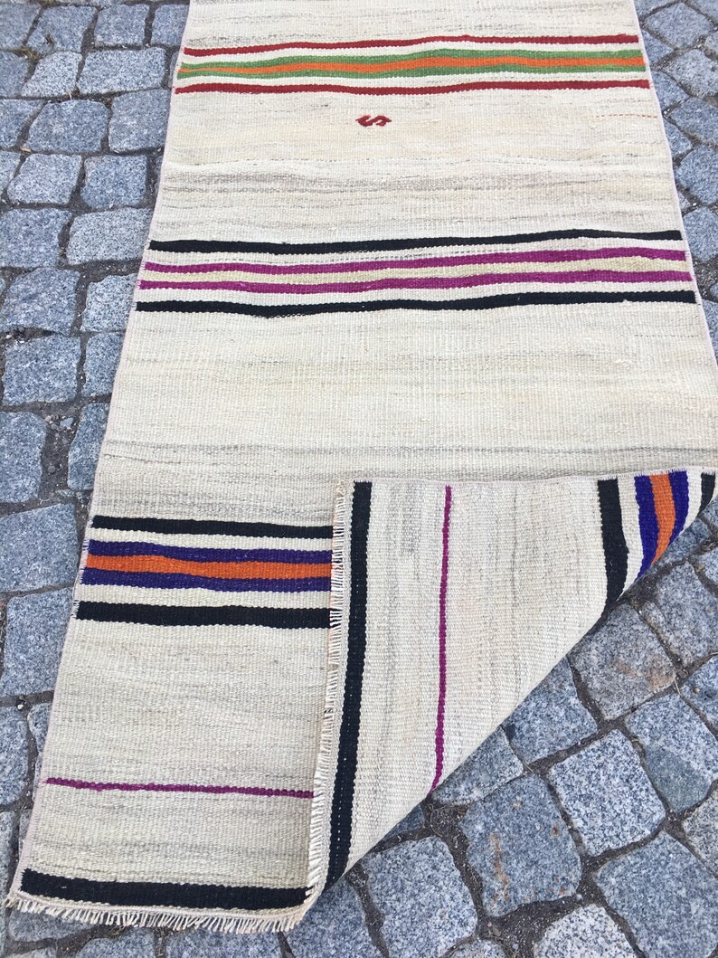 Striped Runner Rug Vintage Runner Rug Runner Kilim Rug - Etsy