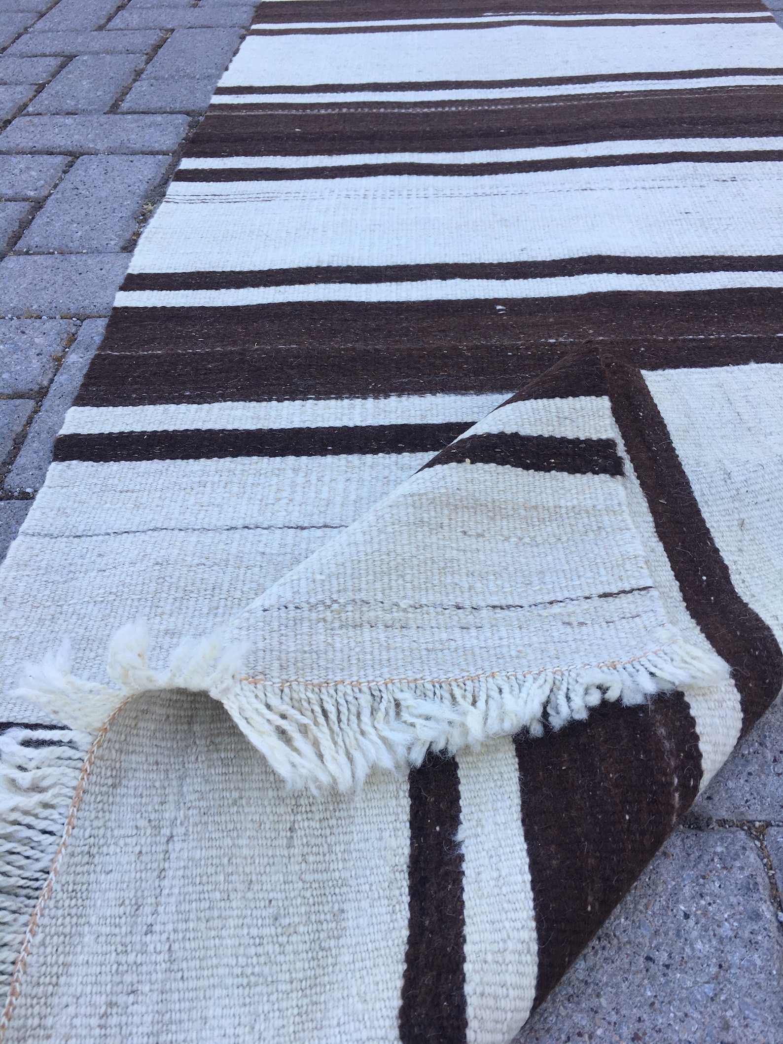 Long striped runner rug Handmade runner rug Stair runner | Etsy