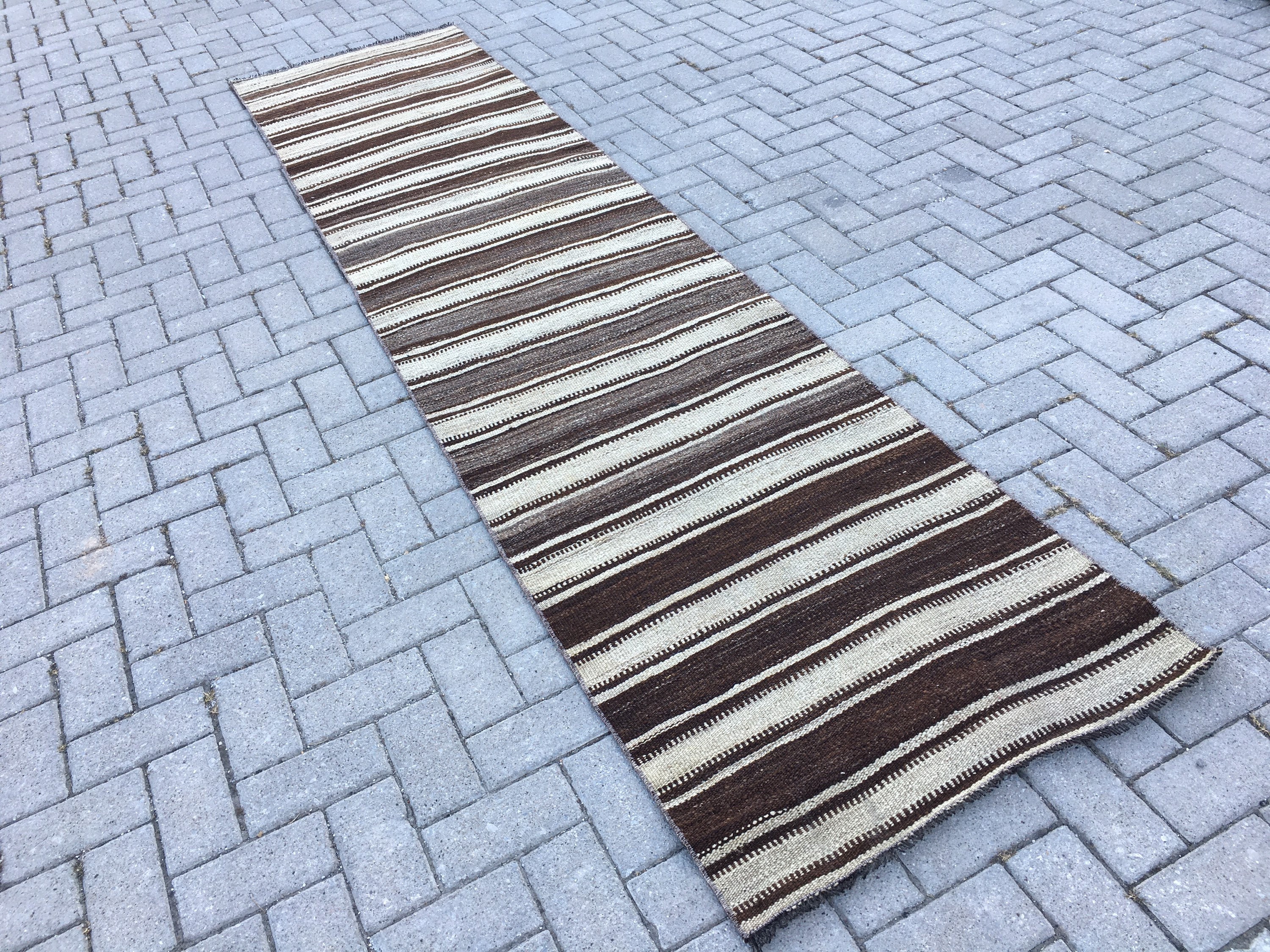 Striped Runner Rug Vintage Runner Rug Runner Kilim Rug | Etsy