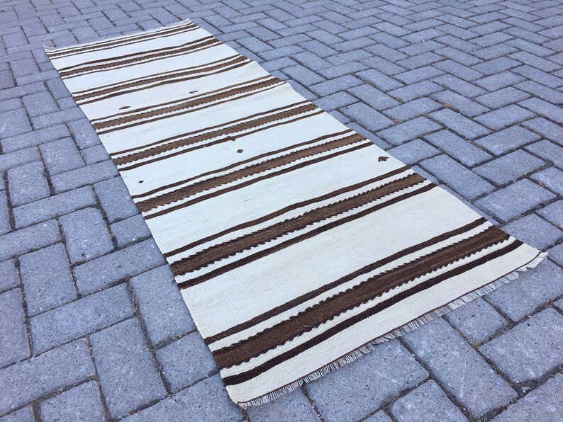 Farmhouse Runner Rug Handmade Runner Rug Striped Runner - Etsy