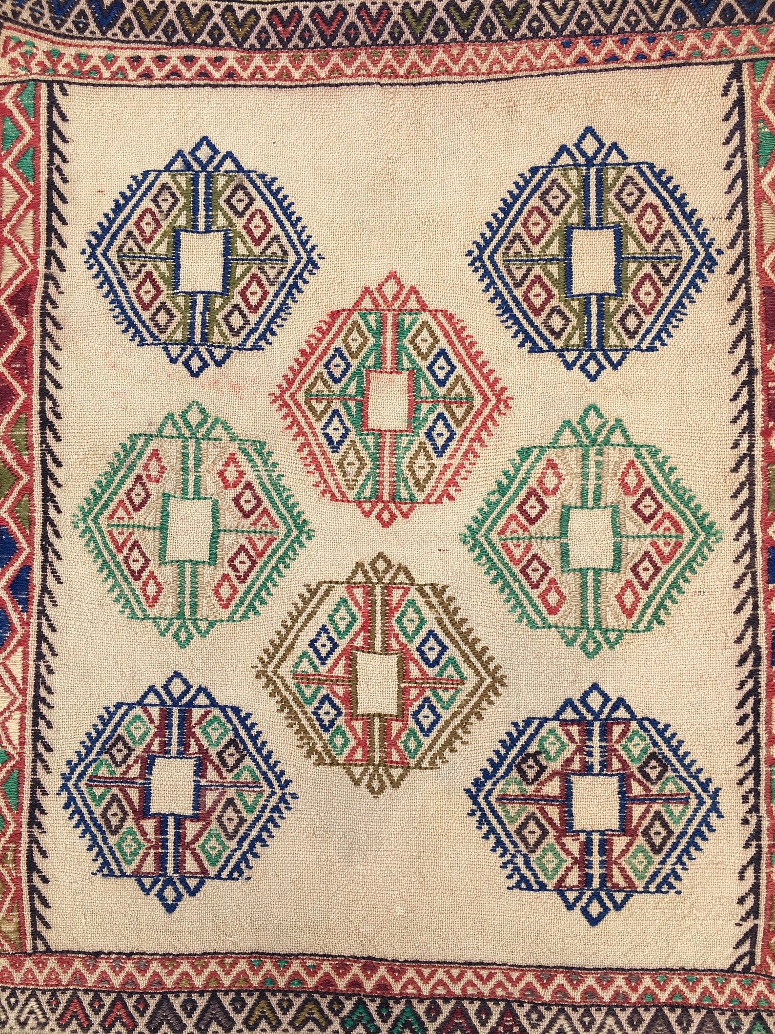 Vintage Embroidered Small Kilim Rug Bohemian Small Rug | Etsy