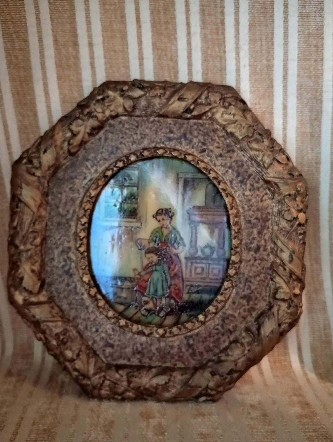 Vintage Artini Engraving Artist Signed Tarola. Mother and Daughter. - Etsy