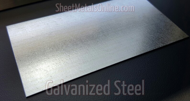 Galvanized Steel Sheet Metal 16 Gauge 0.0635" - Etsy