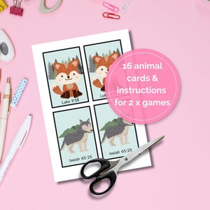 Bible Card Game for Children, Instant Download, Print at Home ...