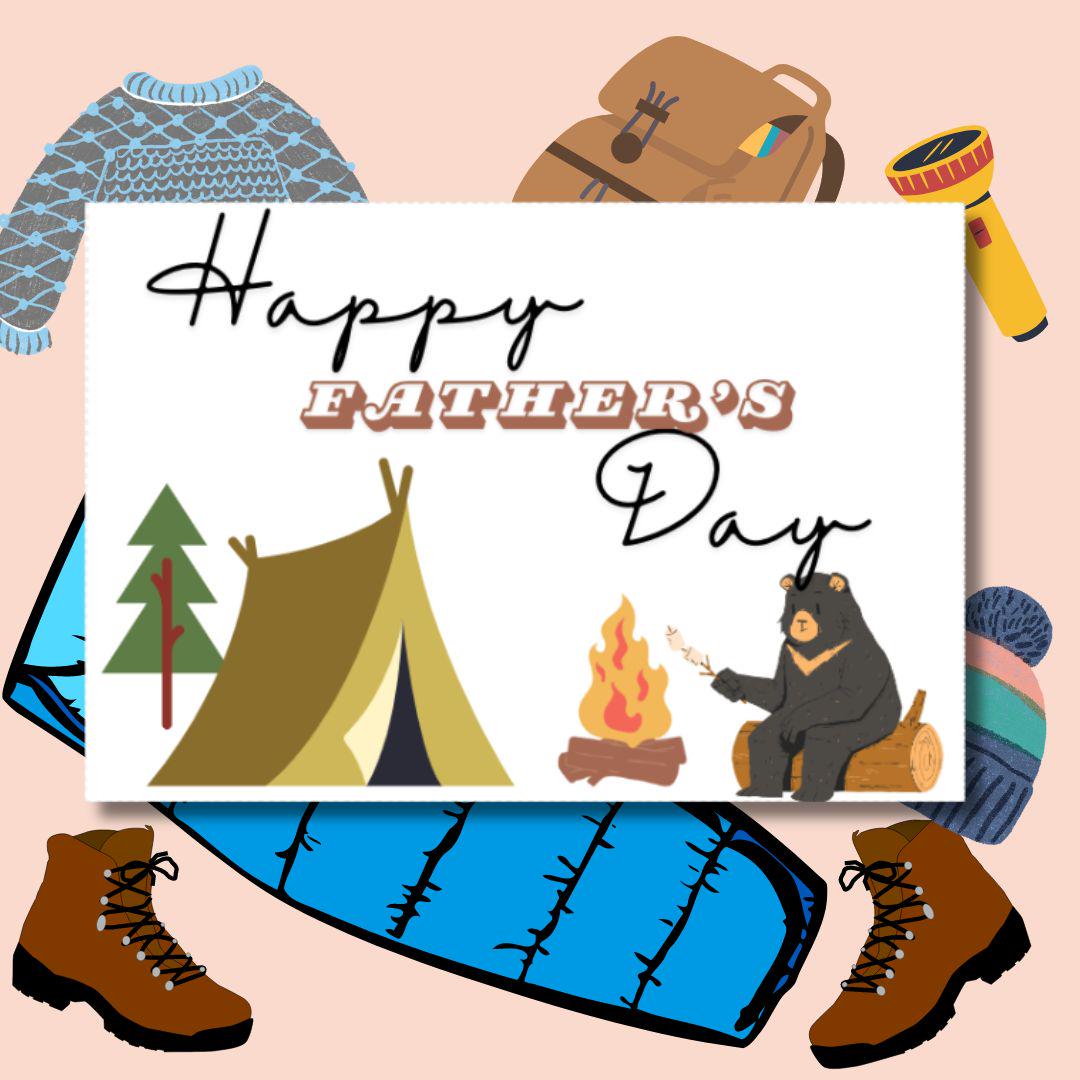 Printable Fathers Day Card, Instant Download, Camping - Etsy