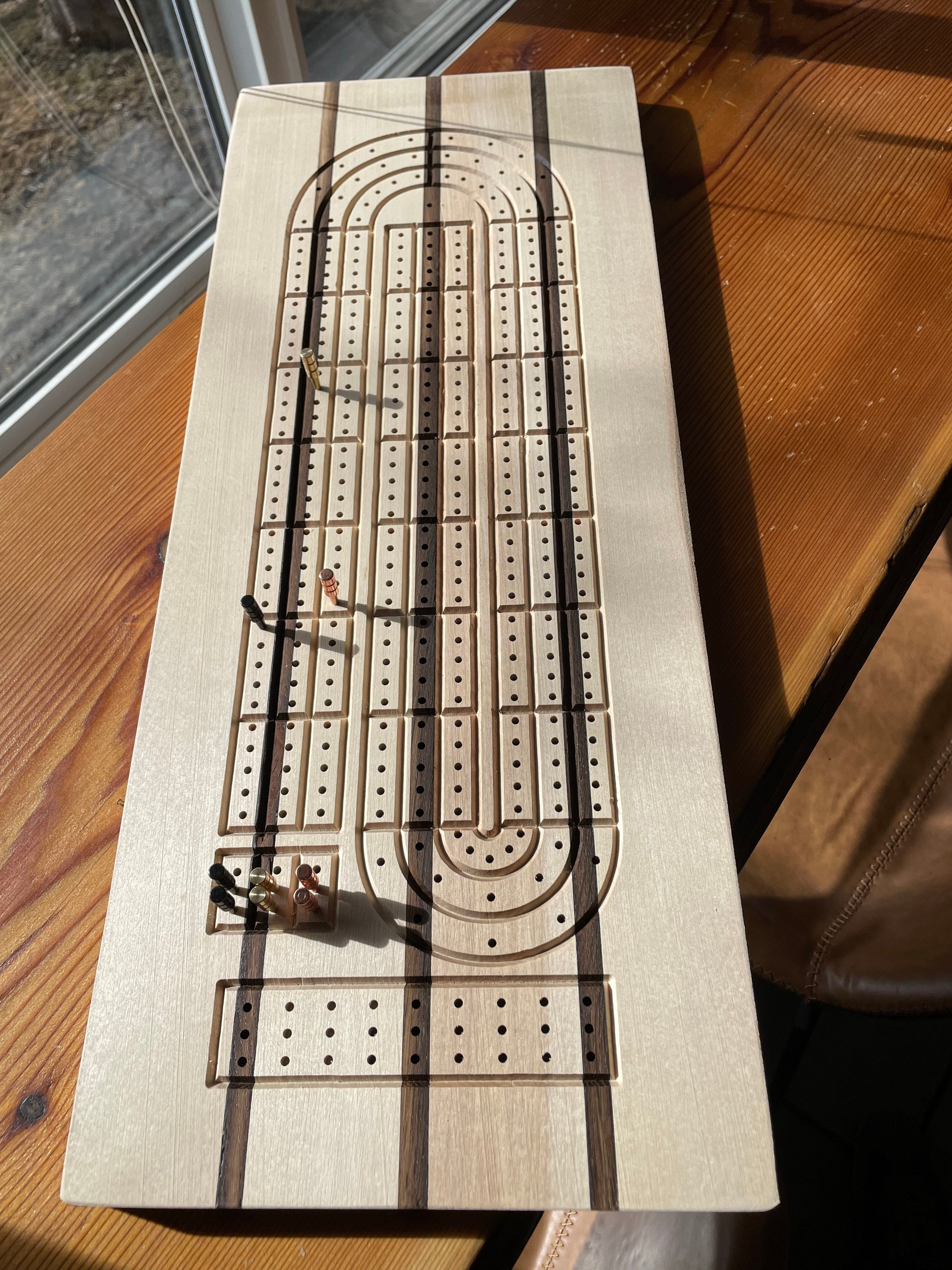 Large Cribbage Board - Etsy
