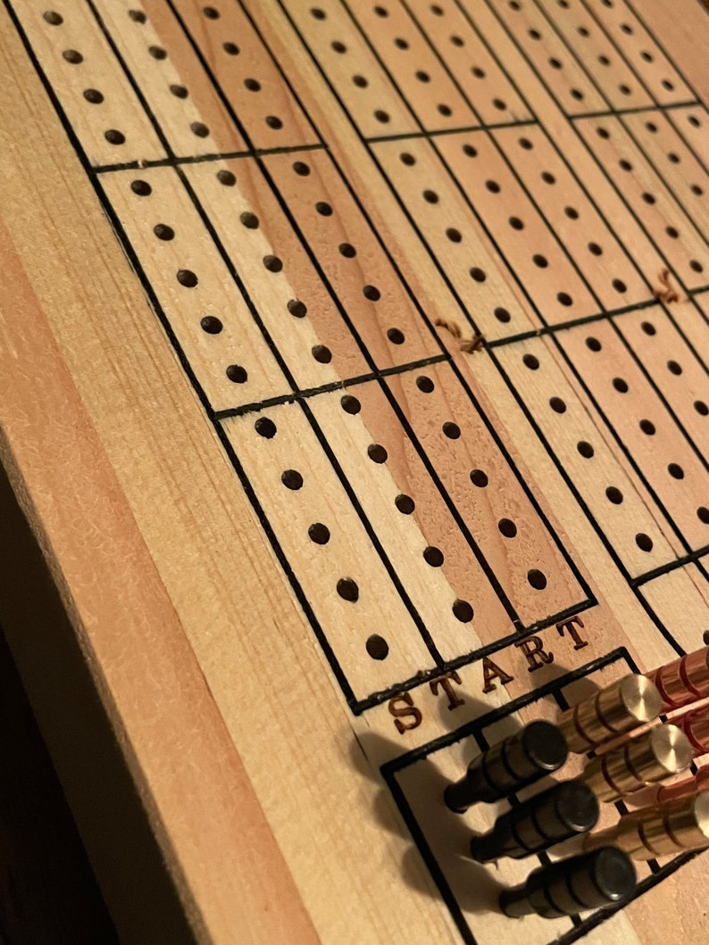 Large Cribbage Board - Etsy