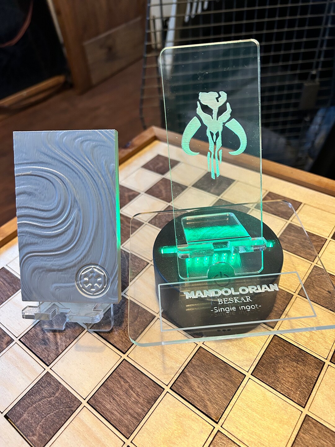Mandalorian Display Stand for Phone or - Beskar Ingots - Etsy