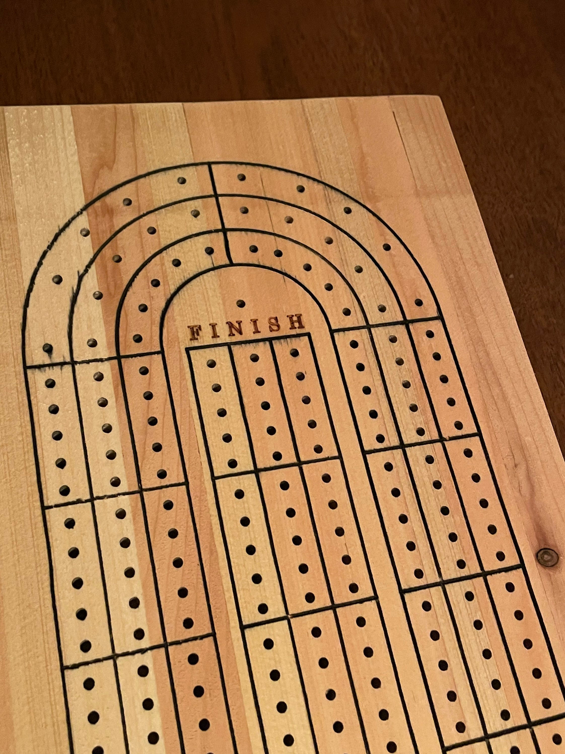 Large Cribbage Board - Etsy