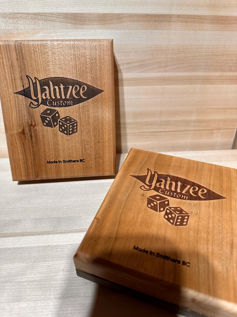Custom Hard Wood Yahtzee - Etsy