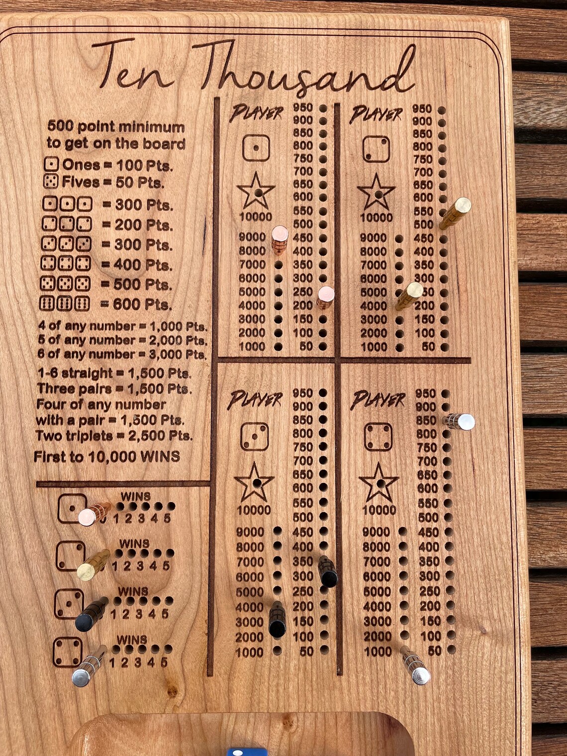 10000 Farkle Game Board - Etsy