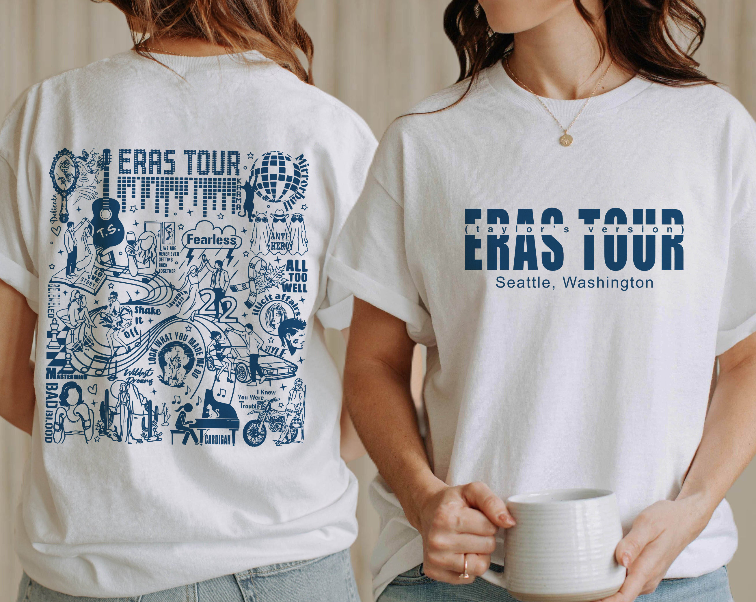 Seattle Washington Eras Tour Taylors Version Shirt, Eras Tour Merch ...