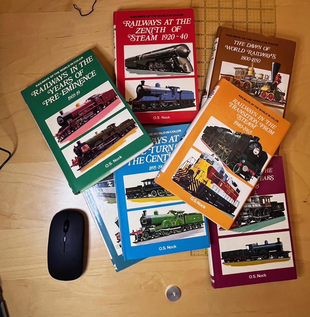 Set of Seven Vintage Railroad Books - Etsy