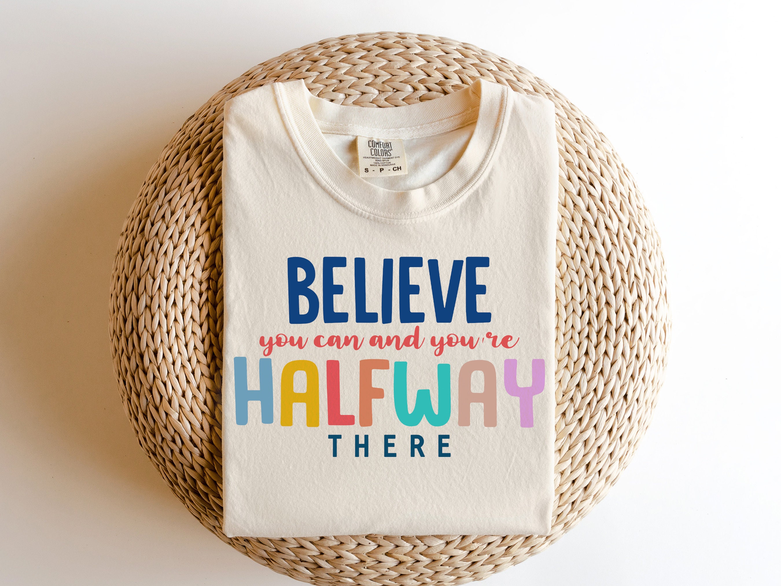 Believe You Can and Youre Halfway There Motivational Quote - Etsy