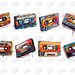 Watercolor Retro Cassettes Clipart, Cassette Tapes Png, Music Graphics ...