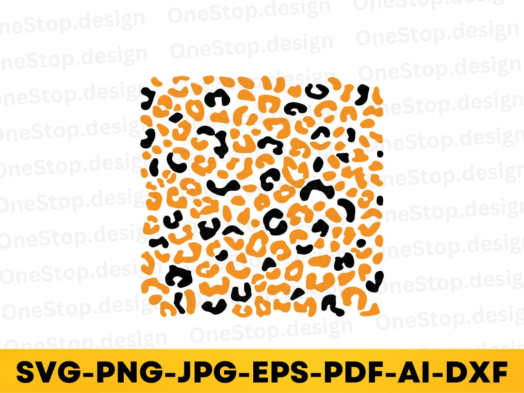 Leopard Print Svg, Digital Download, Cheetah Print Svg, Sublimation ...