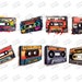 Watercolor Retro Cassettes Clipart, Cassette Tapes Png, Music Graphics ...