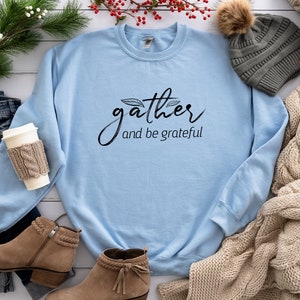 Gather and Be Grateful Svg, Thanksgiving Svg, Grateful Hearts Svg ...