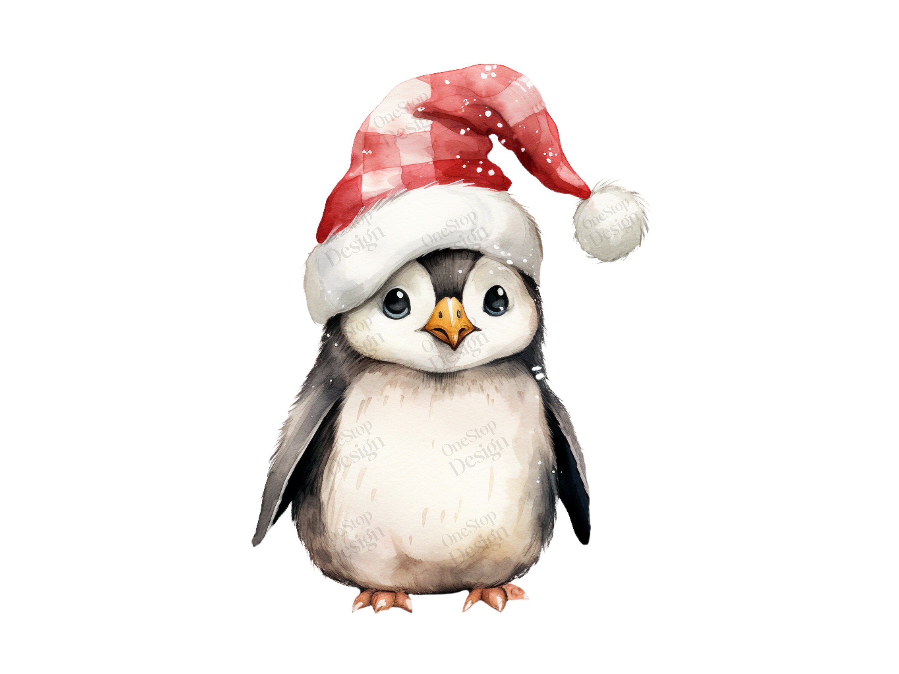 Watercolor Christmas Animals Clipart Xmas Animals Png Animal - Etsy