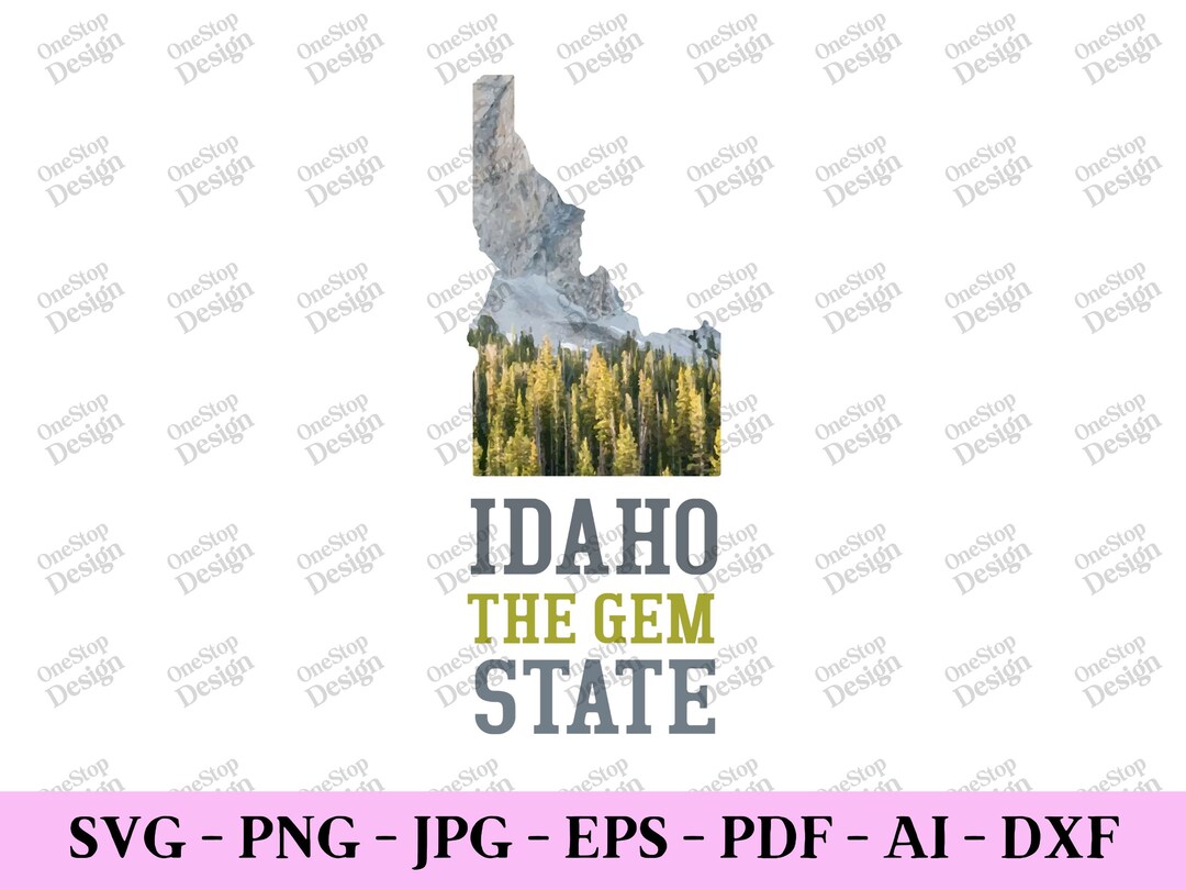 Idaho the Gem State Svg, United States Svg, Patriotic Svg, 4th of July ...