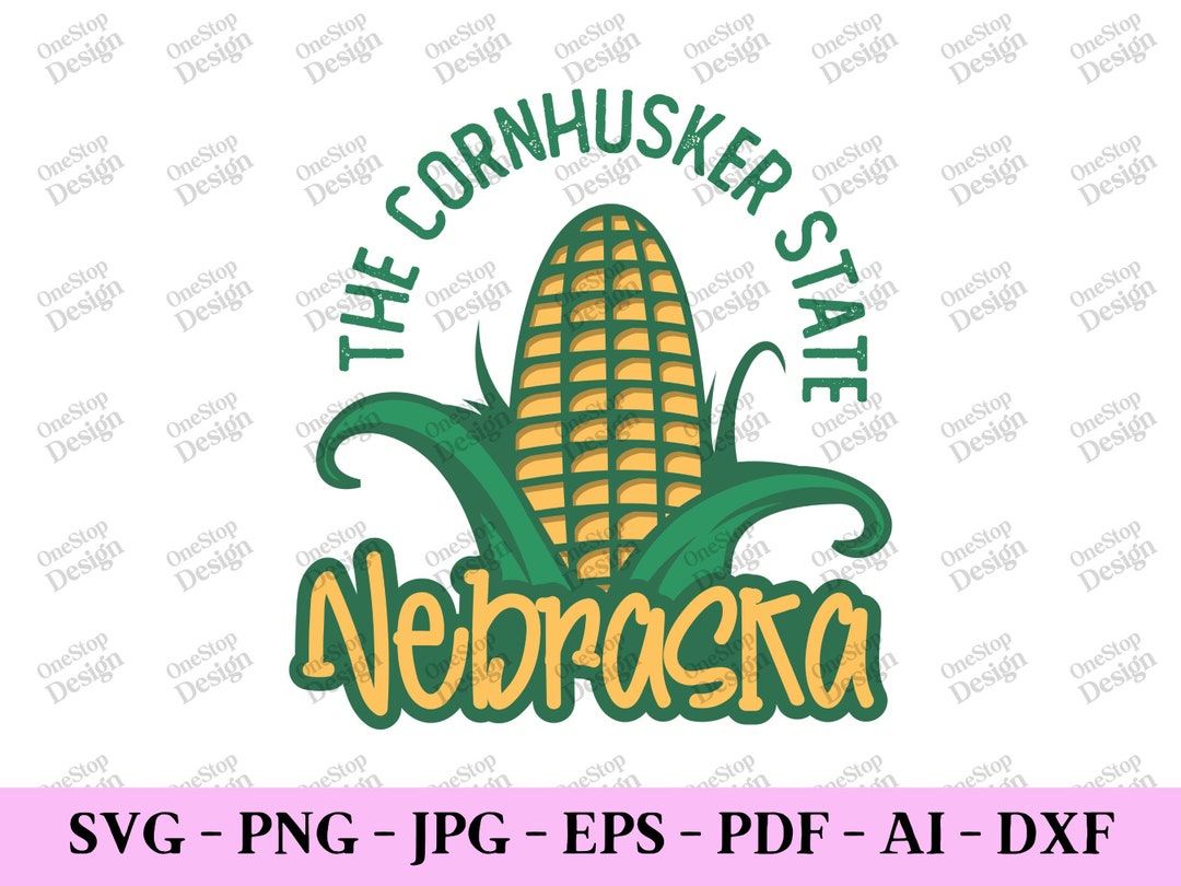 Nebraska the Cornhusker State, Home State Svg, American State Svg ...