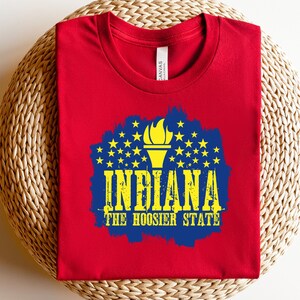 Indiana the Hoosier State Svg, Home State Svg, Indiana State Png, Usa ...