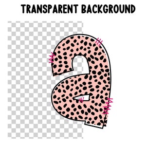 Leopard Font Doodle, Alpha Doodle, Cheetah Font Png, Animal Font Png ...