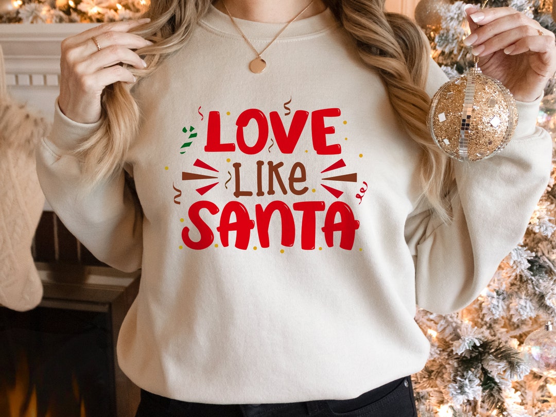 Love Like Santa Svg, Merry Christmas Svg, Santa Lover Svg, Trendy ...