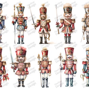 Watercolor Nutcracker Clipart, Christmas Bundle, Commercial Use ...