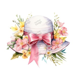 Watercolor Easter Hat Clipart, Easter Sublimation, Western Hat Png ...