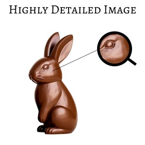 Watercolor Chocolate Bunny Clipart, Easter Bunny Clipart, Easter Candy ...