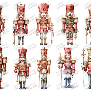 Watercolor Nutcracker Clipart, Christmas Bundle, Commercial Use ...