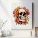 Watercolor Fall Skull Clipart, Trendy Fall Png, Fall Sublimation ...