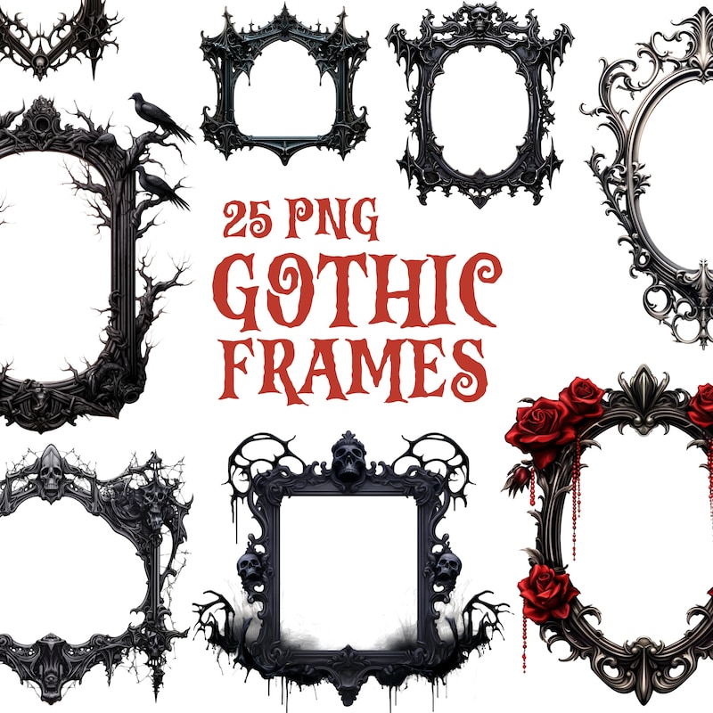 Gothic Picture Frame - Etsy