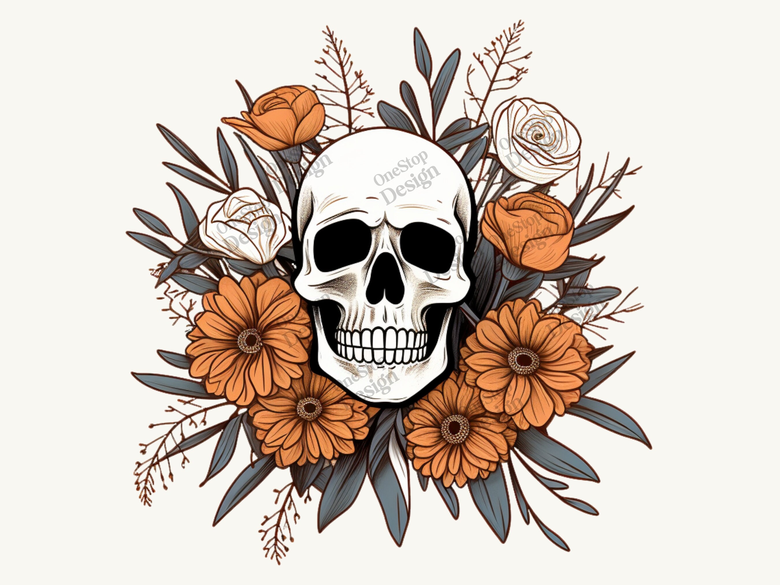 Fall Skull Png Skull Sublimation Skull Design Png Halloween - Etsy