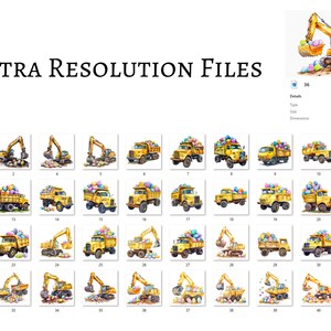 Watercolor Easter Construction Clipart, Easter Graphics, Easter ...