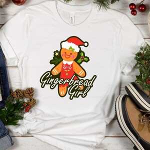 Gingerbread Girl Svg, Girls Christmas Svg, Kids Christmas Svg, Trendy ...