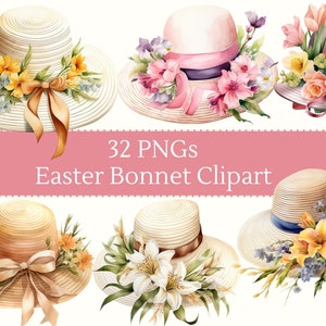 Watercolor Easter Hat Clipart, Easter Sublimation, Western Hat Png ...