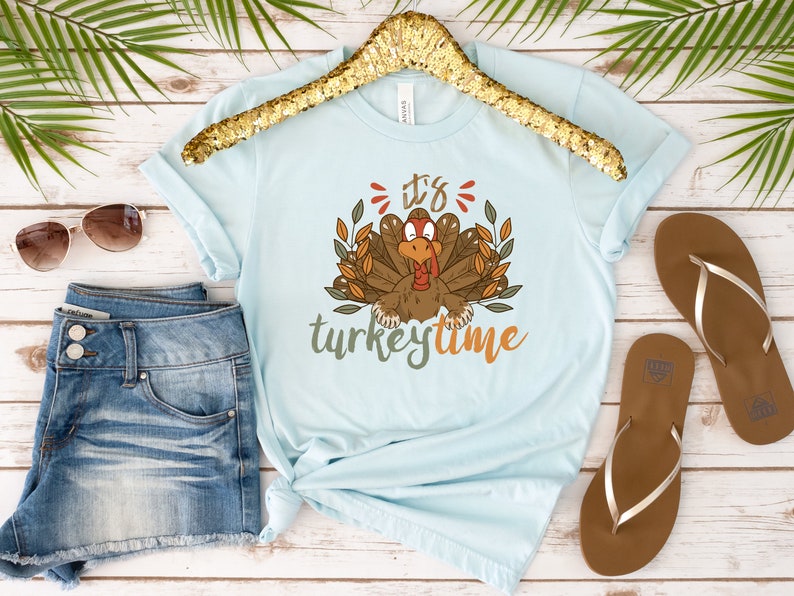 Its Turkey Time Svg, Thanksgiving Svg, Turkey Hunting Svg, Turkey Face ...