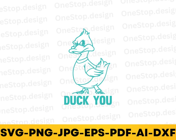 Duck Svg - I Dont Give A Duck Svg - Funny Svg, Offensive Svg, Digital ...