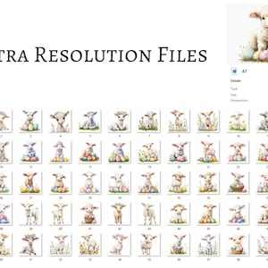 Watercolor Easter Lamb Clipart, Cute Sheep Clipart, Spring Lamb Clipart ...